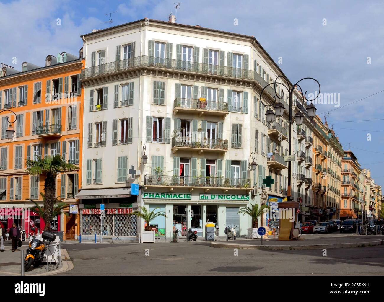 NICE, FRANCE - MAY 1: Architecture of buildings on May 1, 2013 in Nice ...