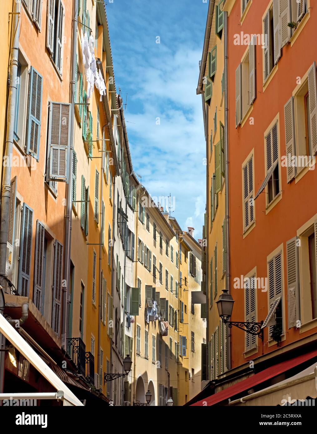Nice houses in the old town of the city Stock Photo - Alamy