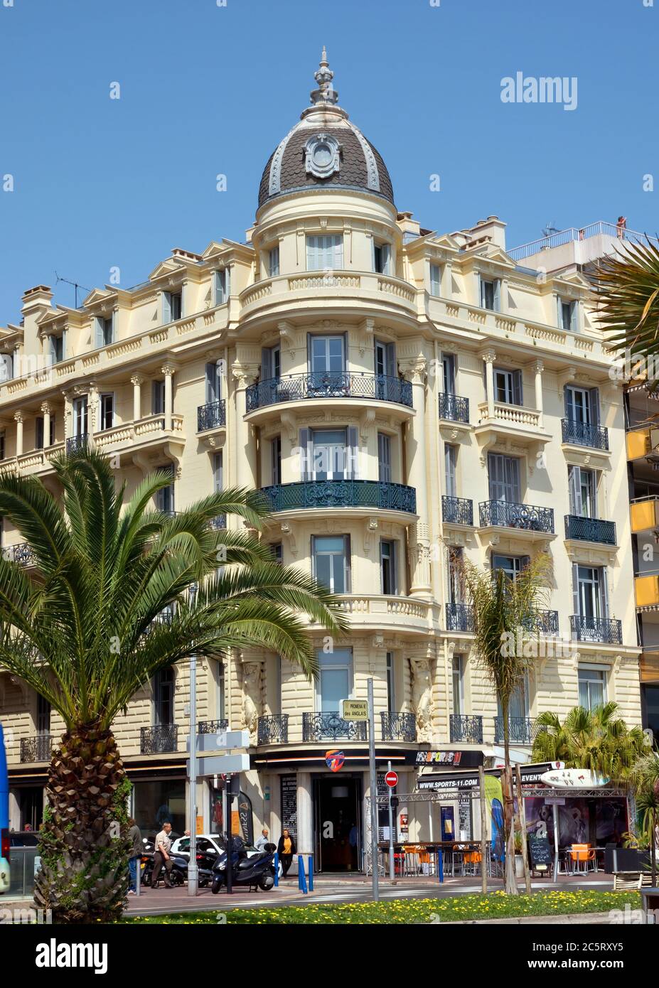 NICE, FRANCE - MAY 2: Architecture of buildings on May 2, 2013 in Nice ...