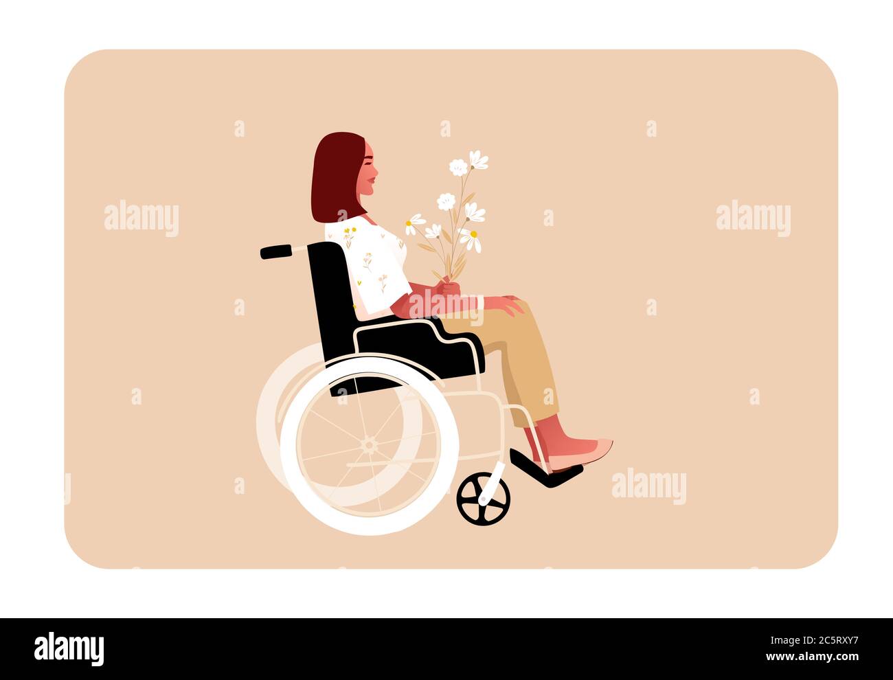 Side view vector illustration, flat cartoon style Stock Vector Image ...