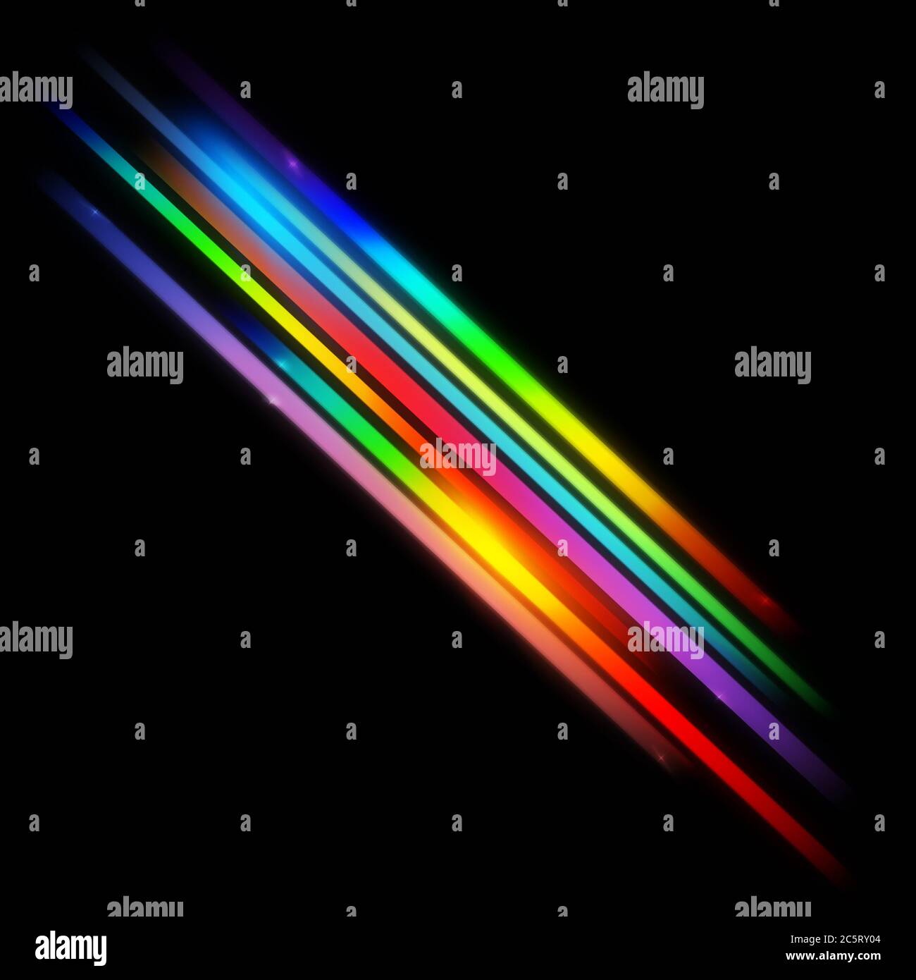 Glowing blurred light stripes in motion over on abstract background ...