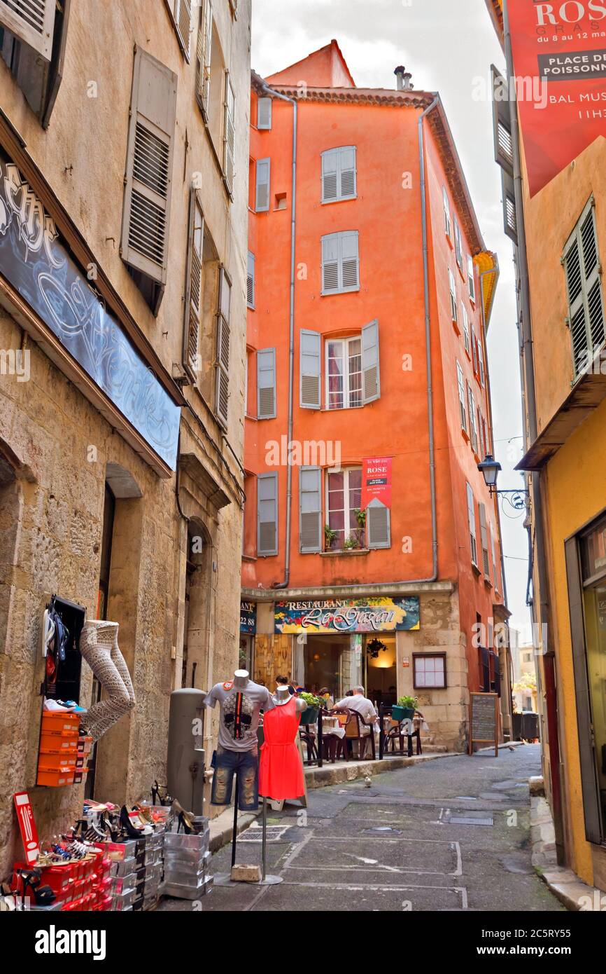 GRASSE, FRANCE - MAY 3: Architecture of Grasse Town in the southern ...