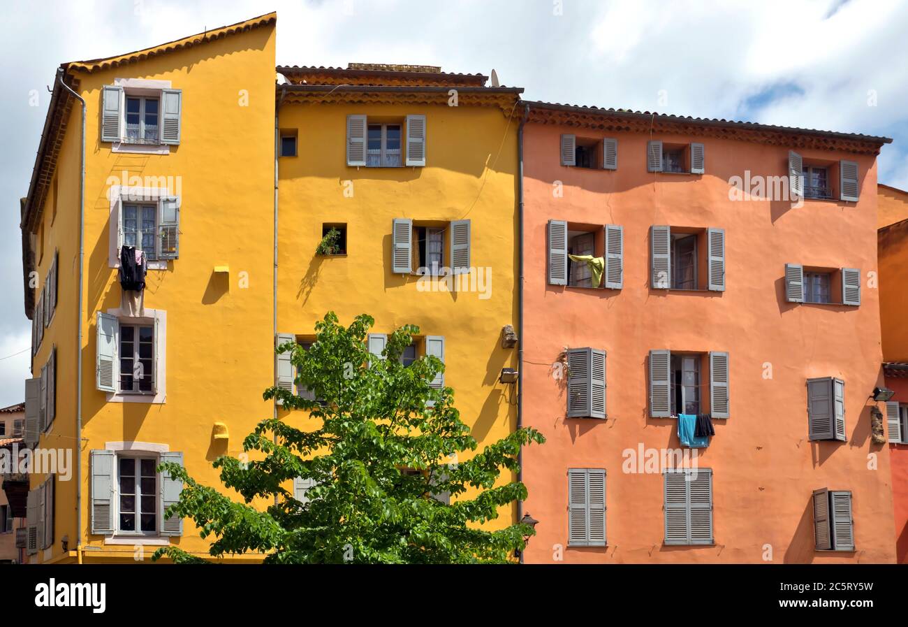 GRASSE, FRANCE - MAY 3: Architecture of Grasse Town in the southern ...