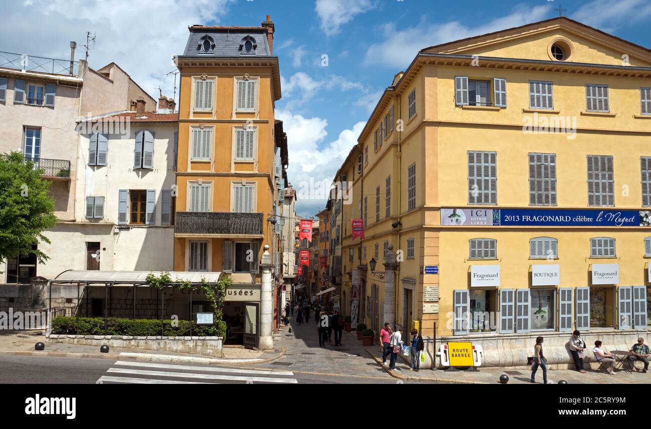 GRASSE, FRANCE - MAY 3: Architecture of Grasse Town in the southern ...