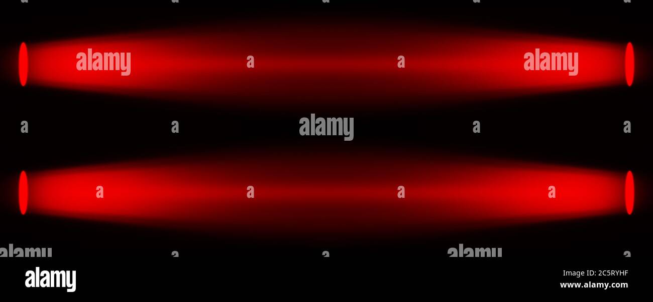 Red projector. Spotlight stage isolated on black background. Award ...