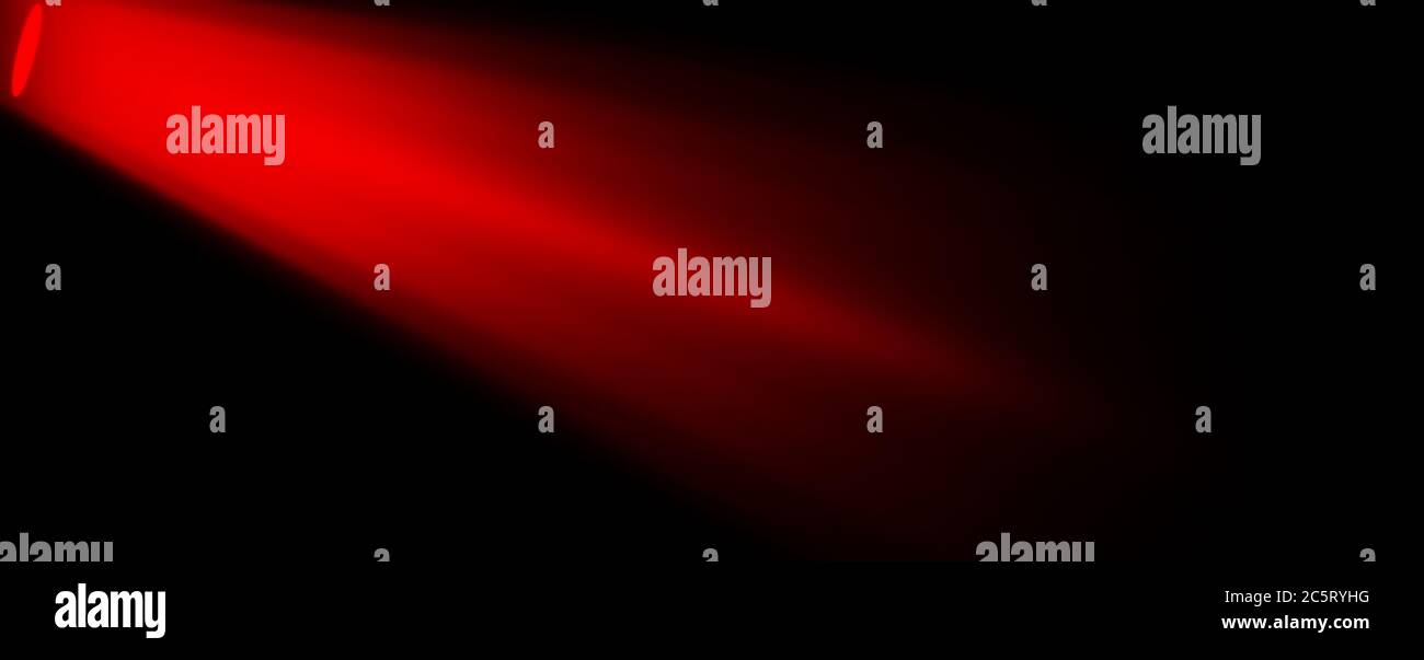 Red projector. Spotlight stage isolated on black background. Award ...