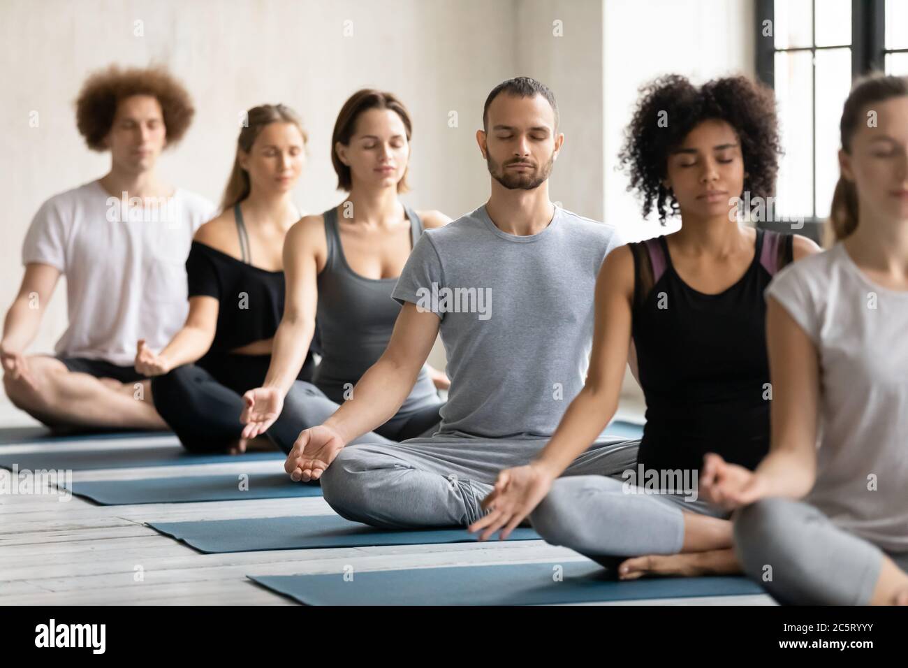 Mixed padmasana hi-res stock photography and images - Alamy