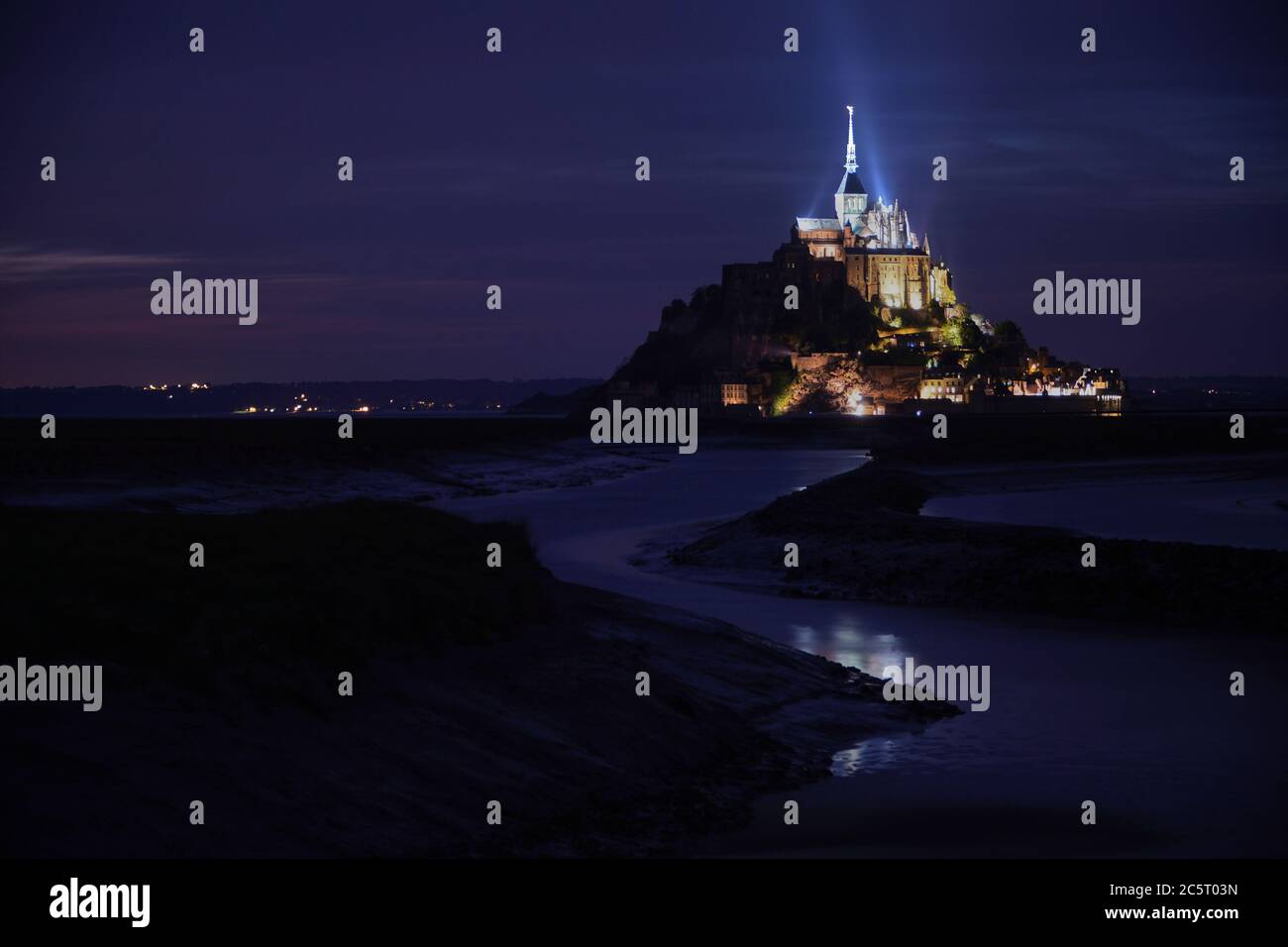 Mont St Michel lookoing like Disney Castle Stock Photo - Alamy