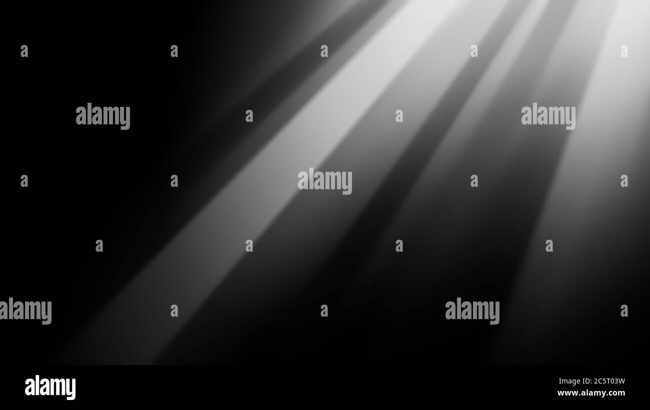 Film grain effect.Divine sun light shines through space . The rays beam ...