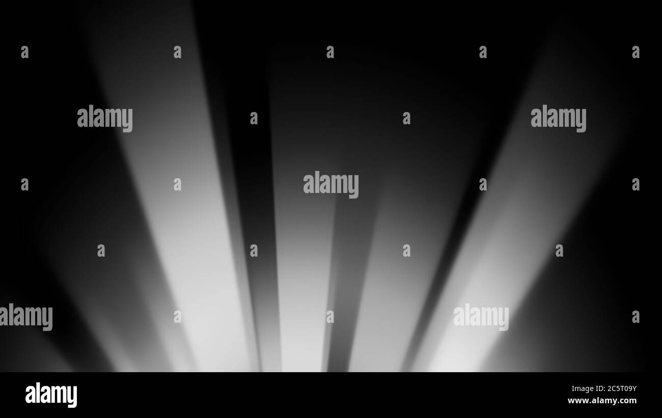 Sun rays light isolated on black background for copy space. Blur ...