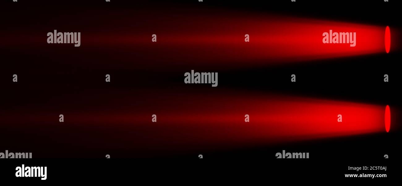 Red projector. Spotlight stage isolated on black background. Award ...