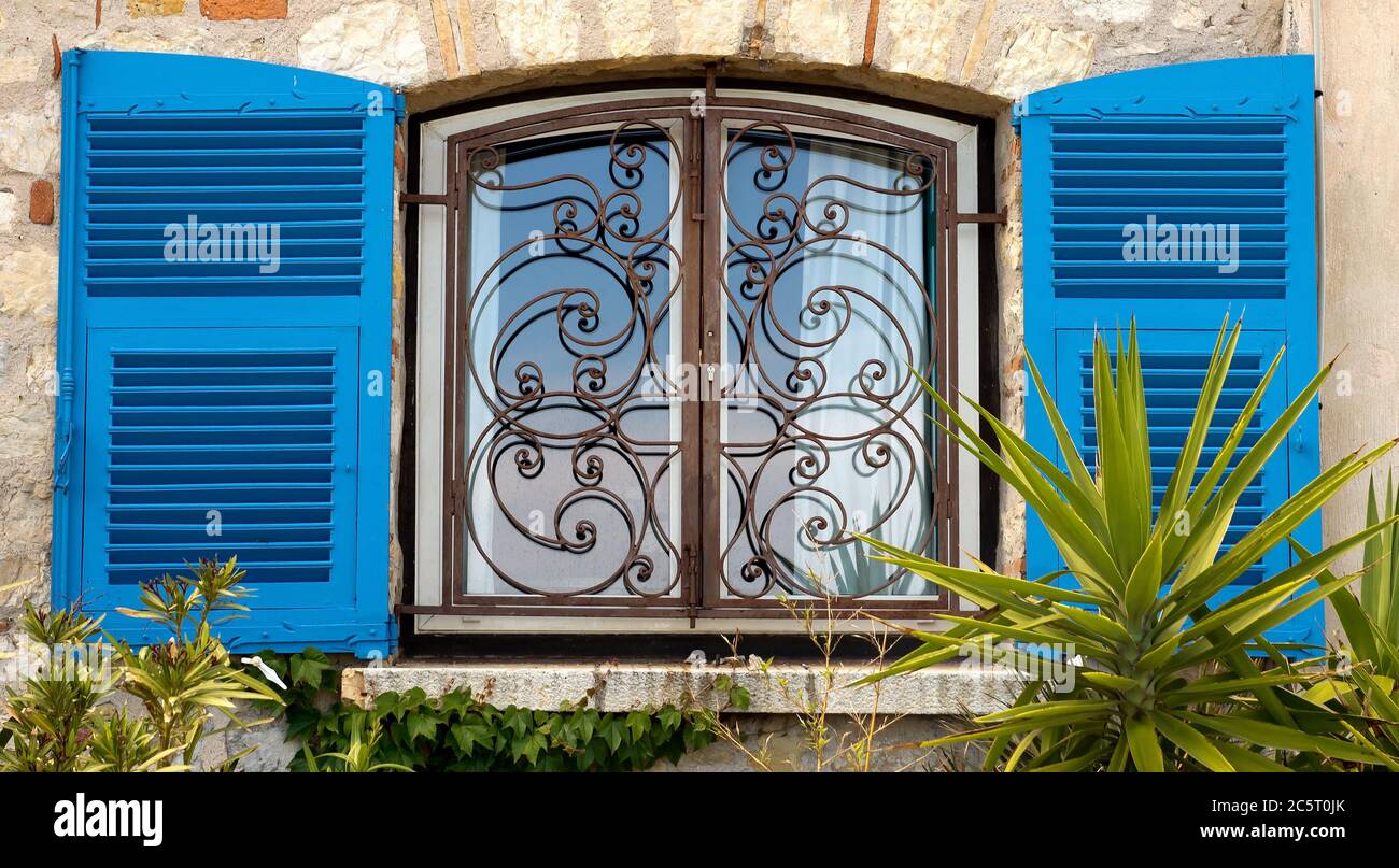 Traditional French Shutters and Windows, France Stock Photo - Alamy