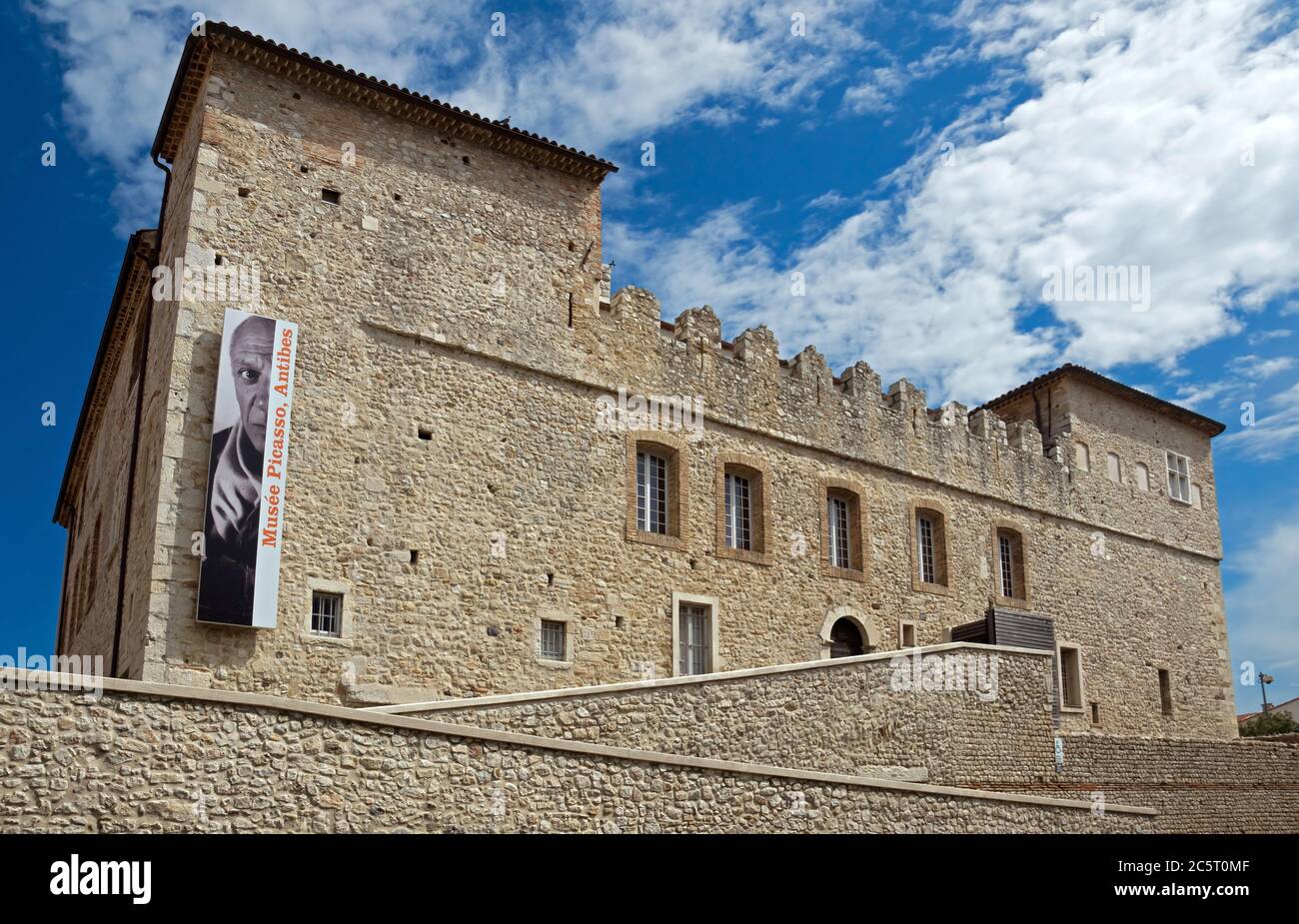 ANTIBES, FRANCE - MAY 6: Grimaldi Castle on May 6, 2013 in Antibes ...
