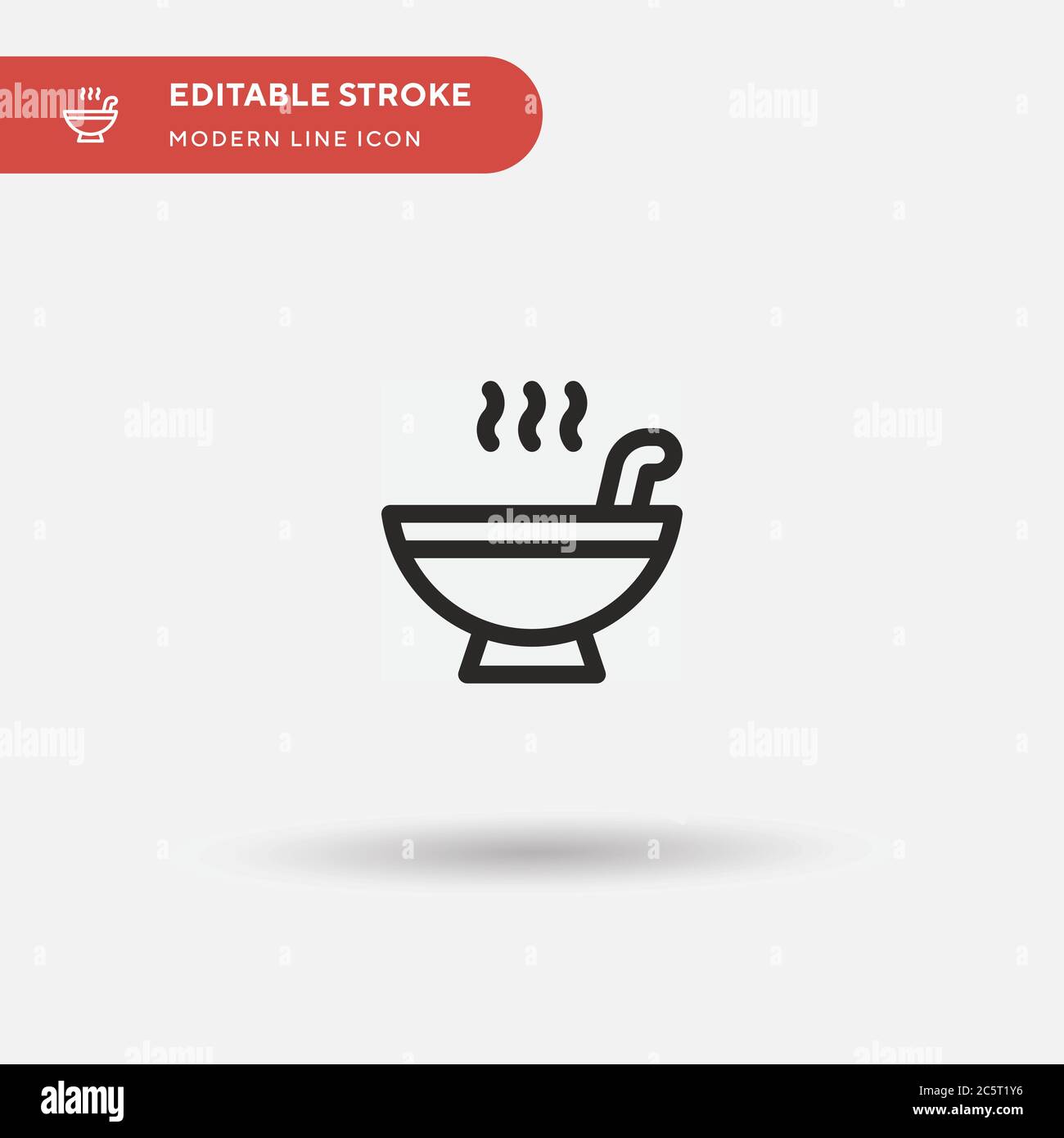 Soup Simple vector icon. Illustration symbol design template for web ...