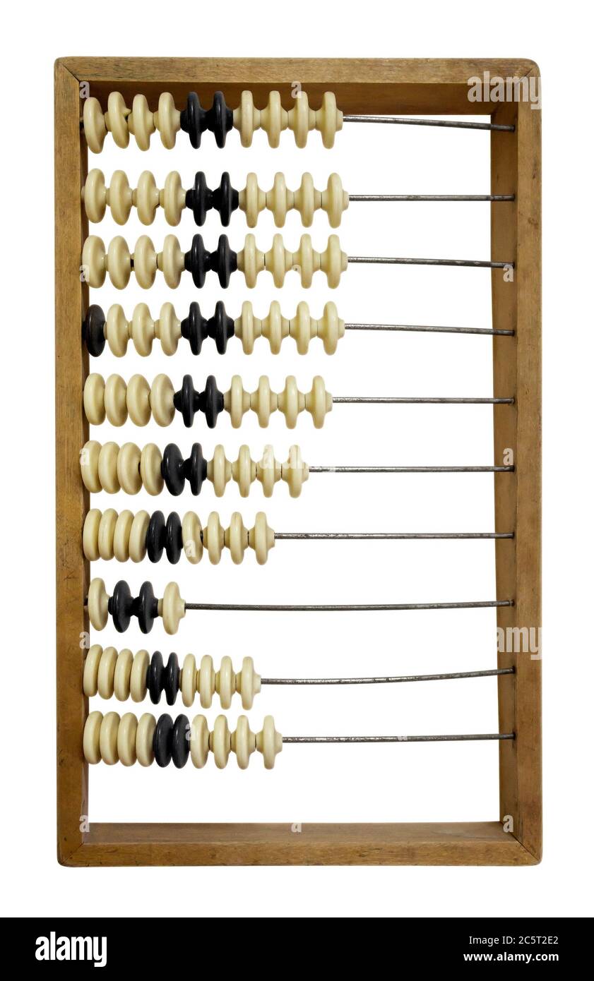 Chinese abacus isolated Cut Out Stock Images & Pictures - Alamy