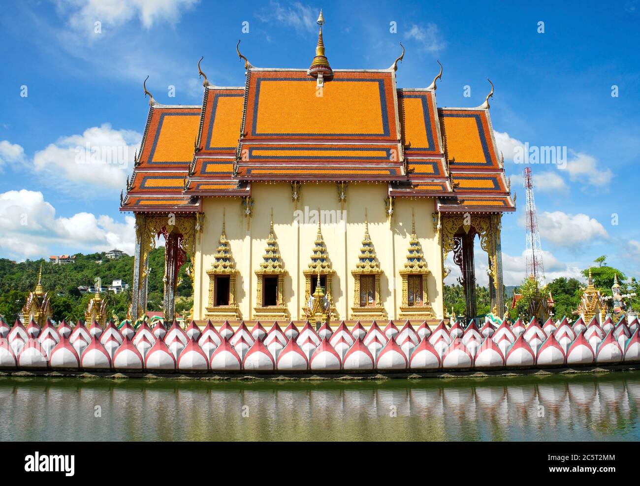 Buddhistic Temple on Koh Samui island, Thailand Stock Photo - Alamy