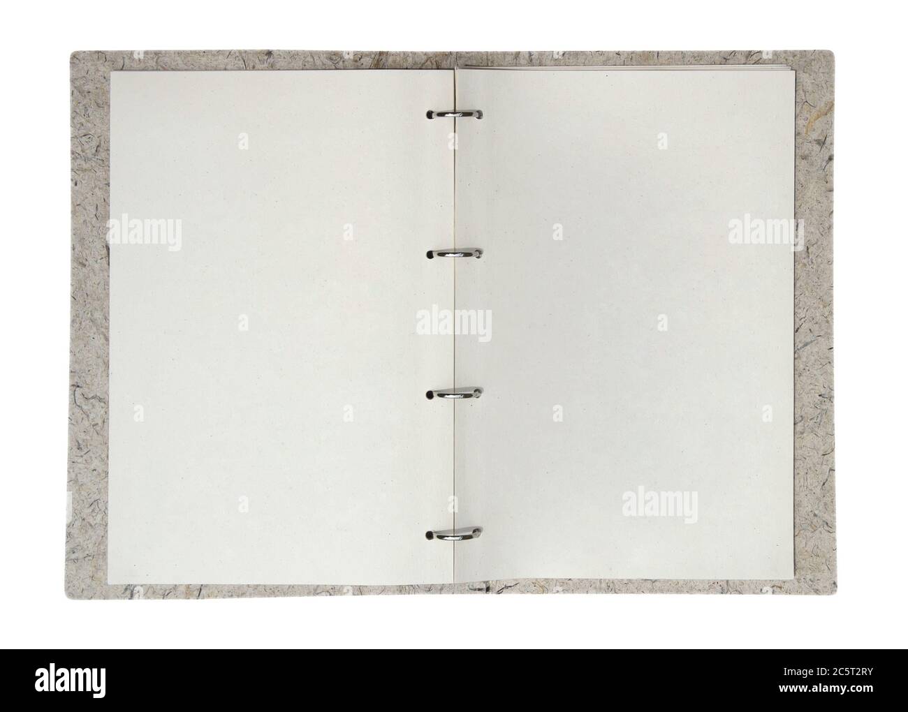Opened folder with blank papers, clipping path included Stock Photo - Alamy