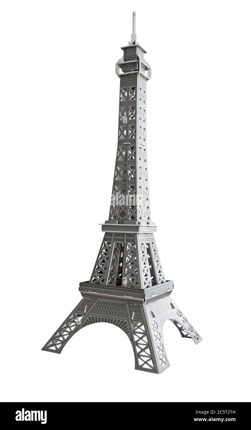 Eiffel tower paper model Cut Out Stock Images & Pictures - Alamy