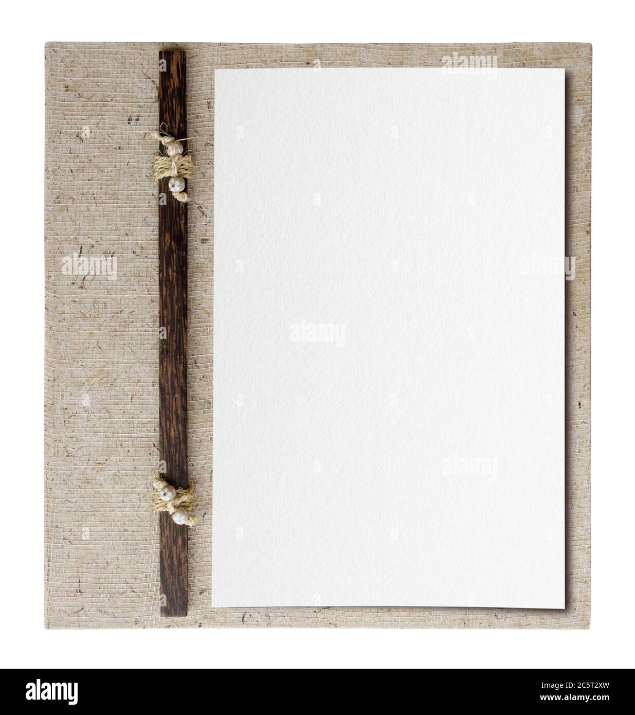 Restaurant menu with blank paper. Clipping path included Stock Photo ...