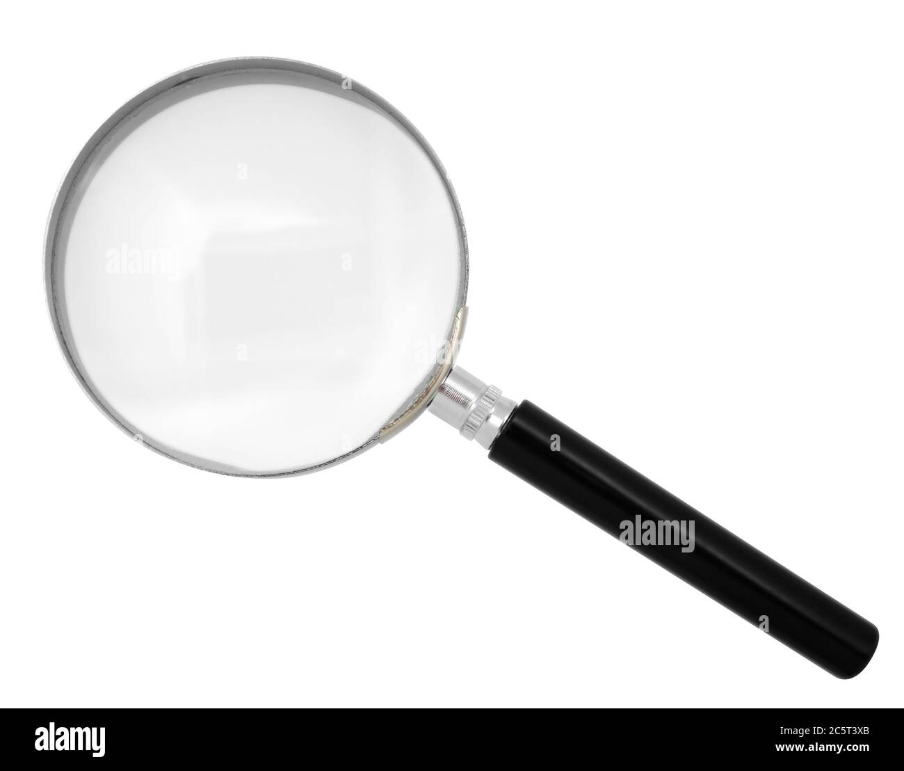 Magnifying glass isolated on white. Clipping path included Stock Photo ...