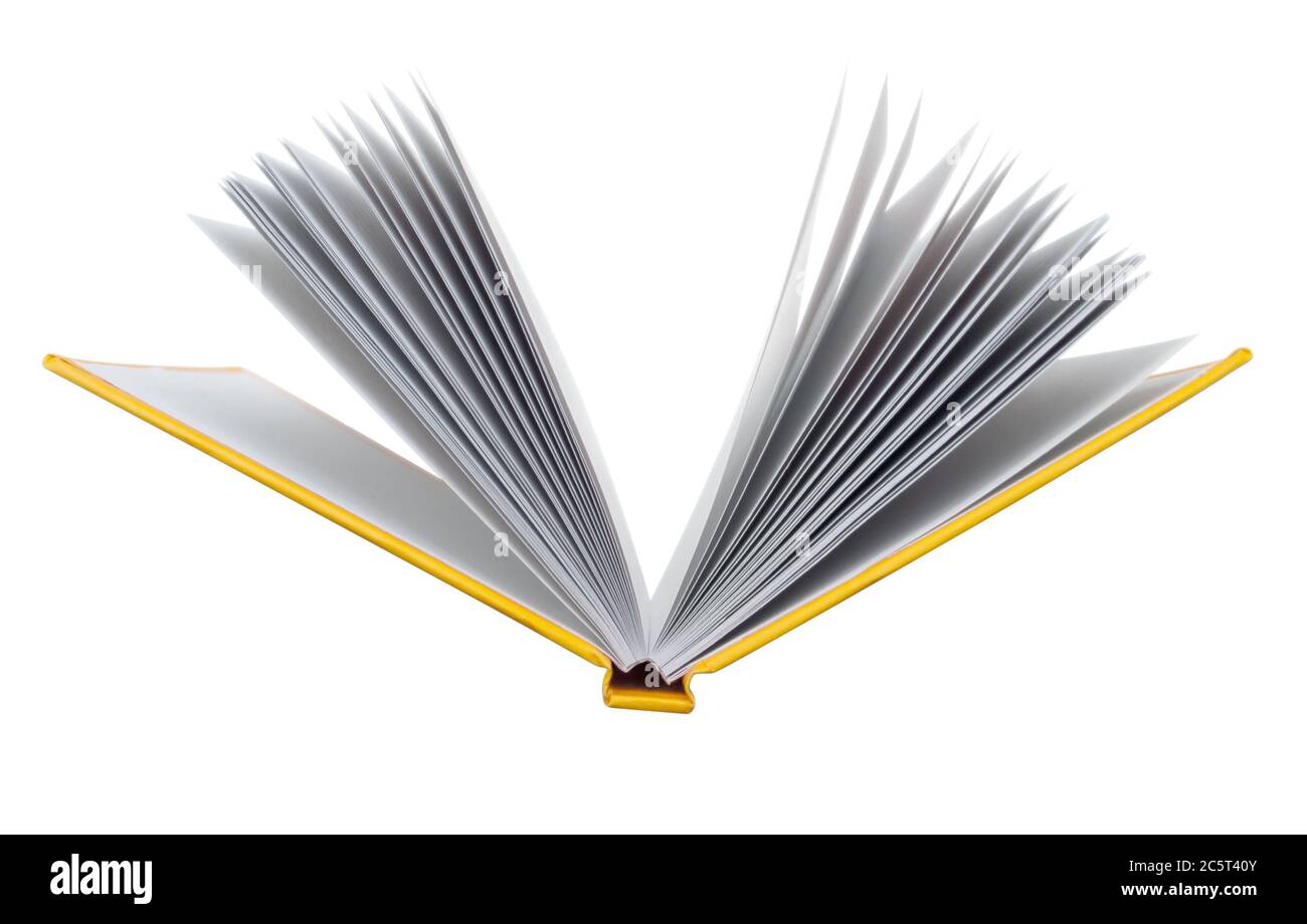 Open book isolated on white. Clipping path included Stock Photo - Alamy