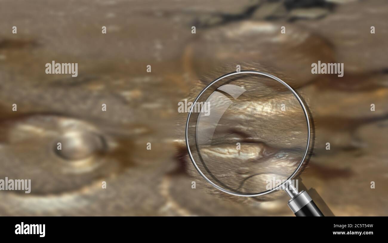 alien terrain with craters made in 3d software Stock Photo - Alamy