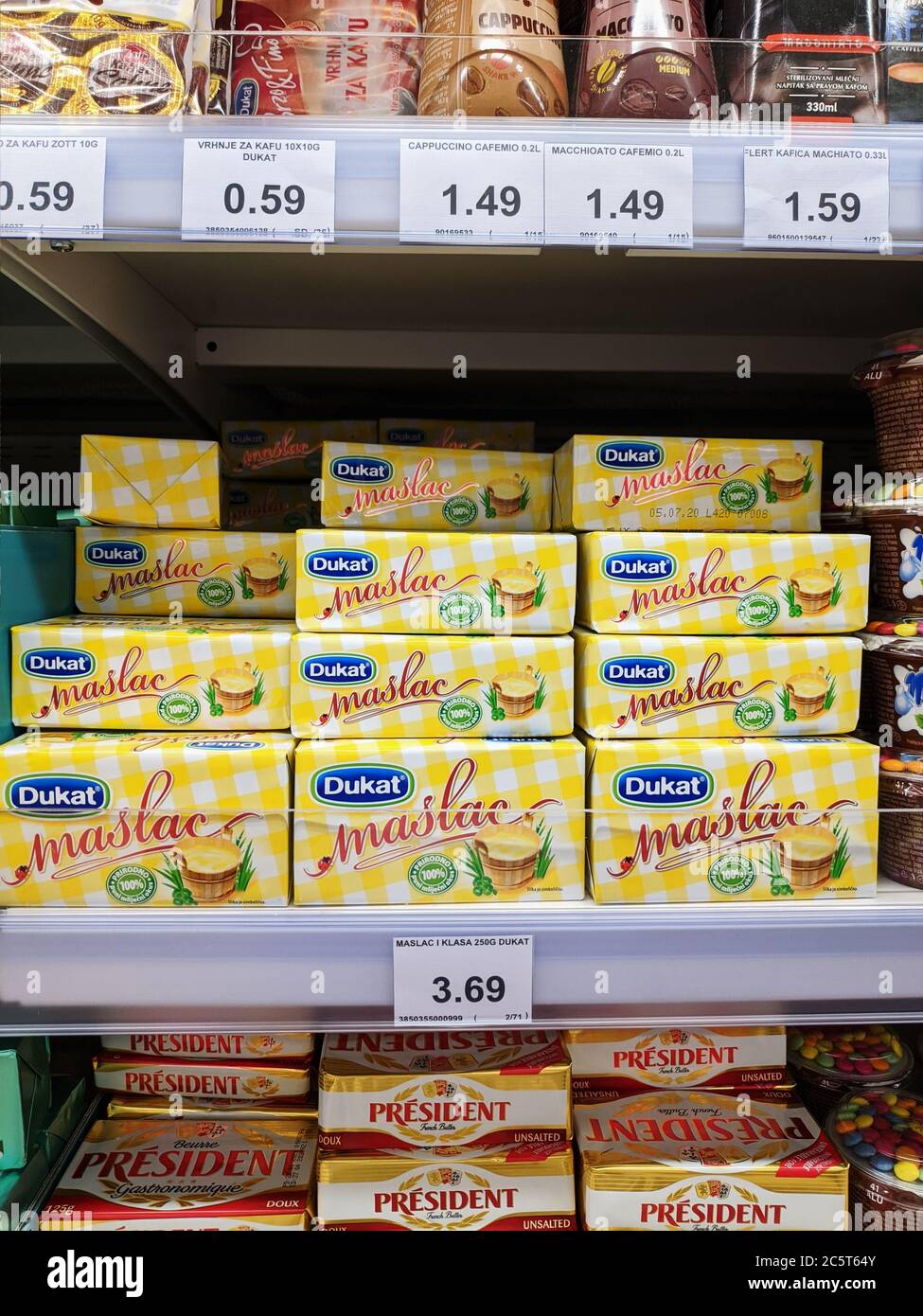 Packs of butter hi-res stock photography and images - Alamy