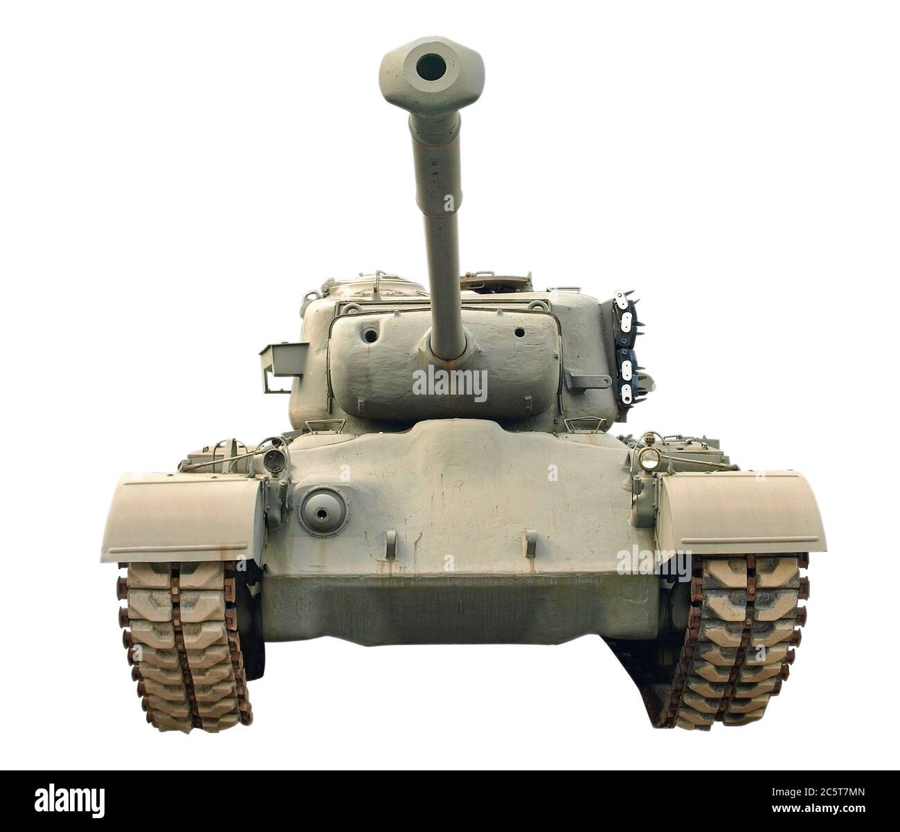 American tank isolated over white background with clipping path Stock ...