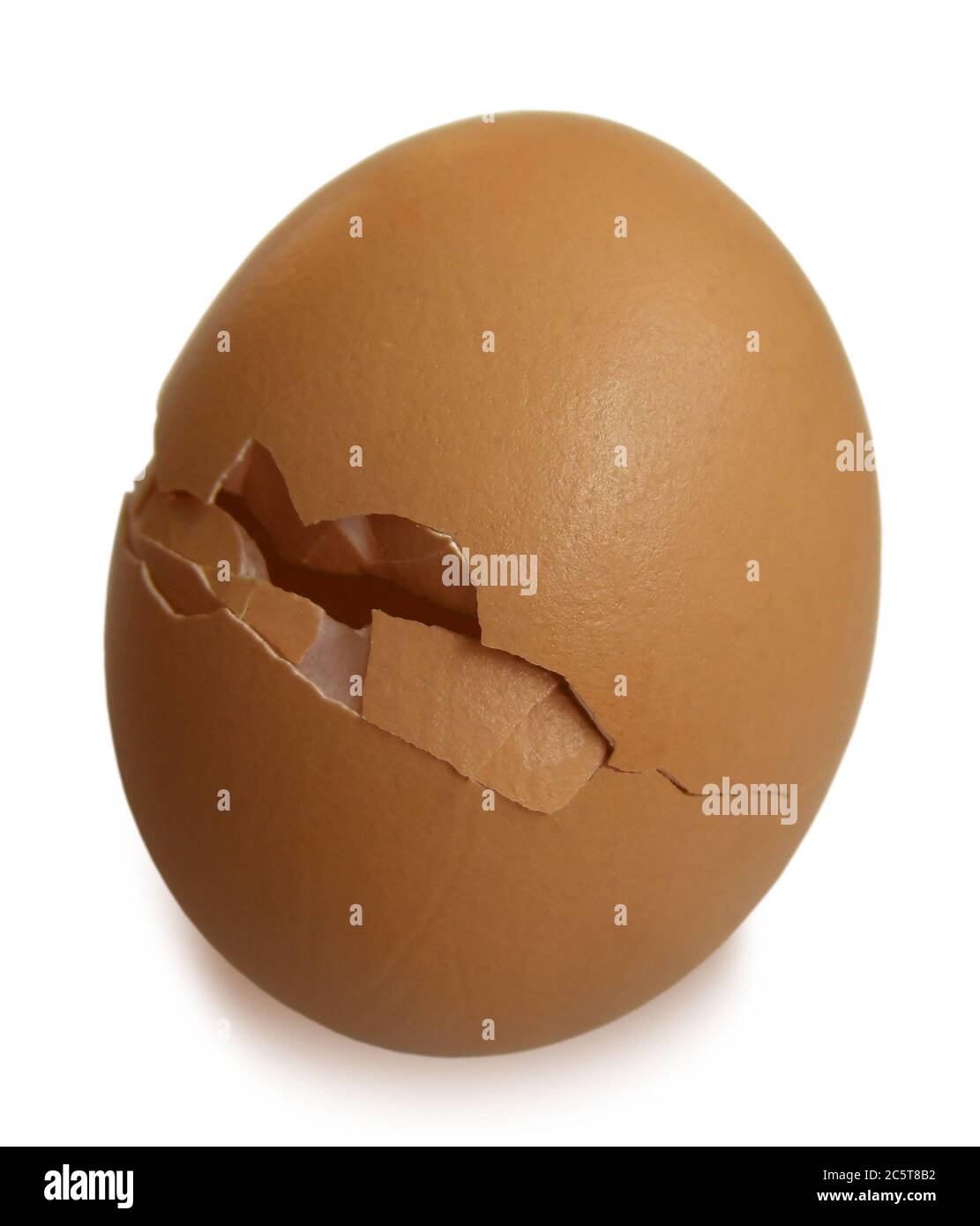 Broken egg shell isolated on white background Stock Photo - Alamy