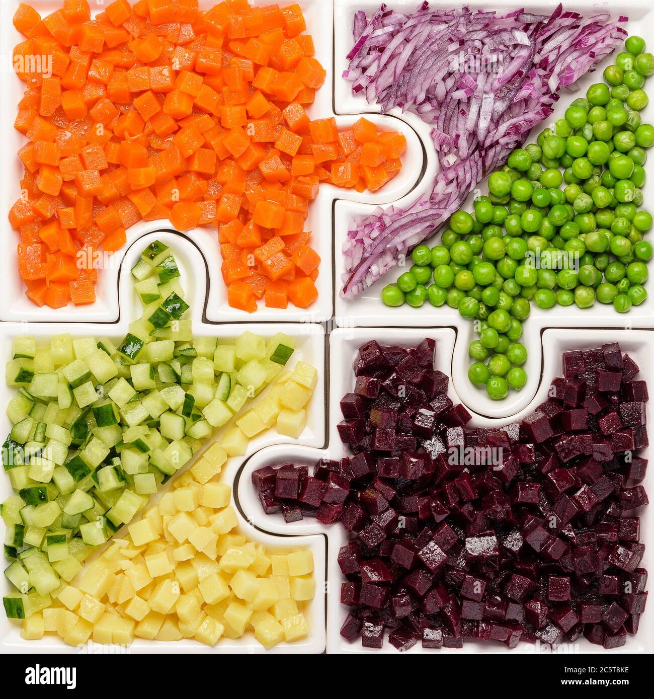 Kitchen cut potatoes cubes potatoes hi-res stock photography and images ...