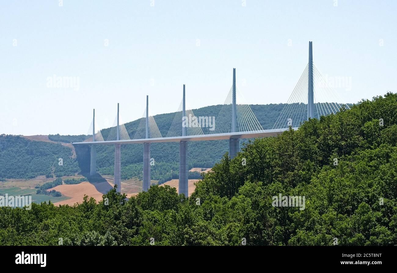 The spectacular Millau Viaduct bridge in France Stock Photo - Alamy