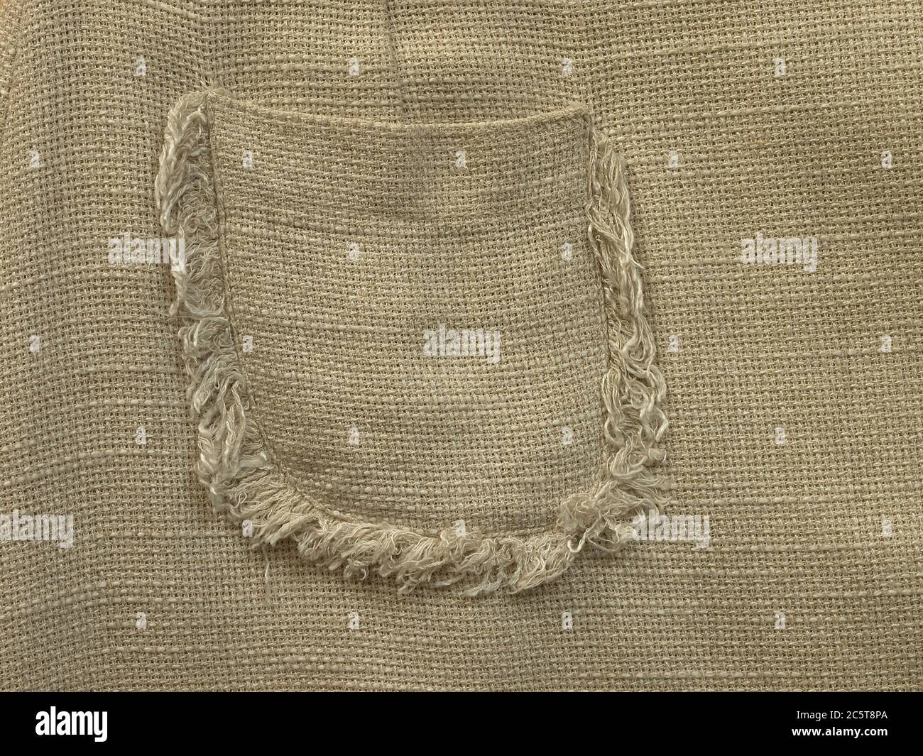 High resolution image of back pocket of linen material Stock Photo - Alamy