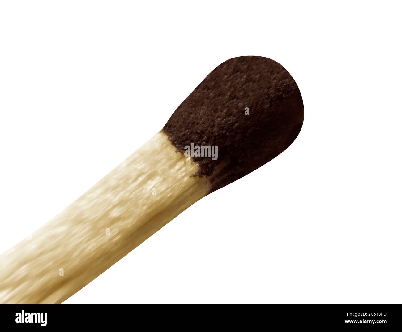 Classic Brown Match isolated over white background. Clipping path Stock ...