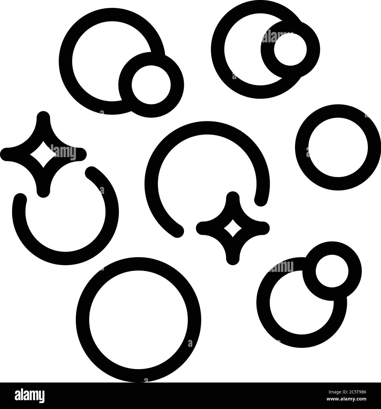 Soap bubbles icon, outline style Stock Vector Image & Art - Alamy