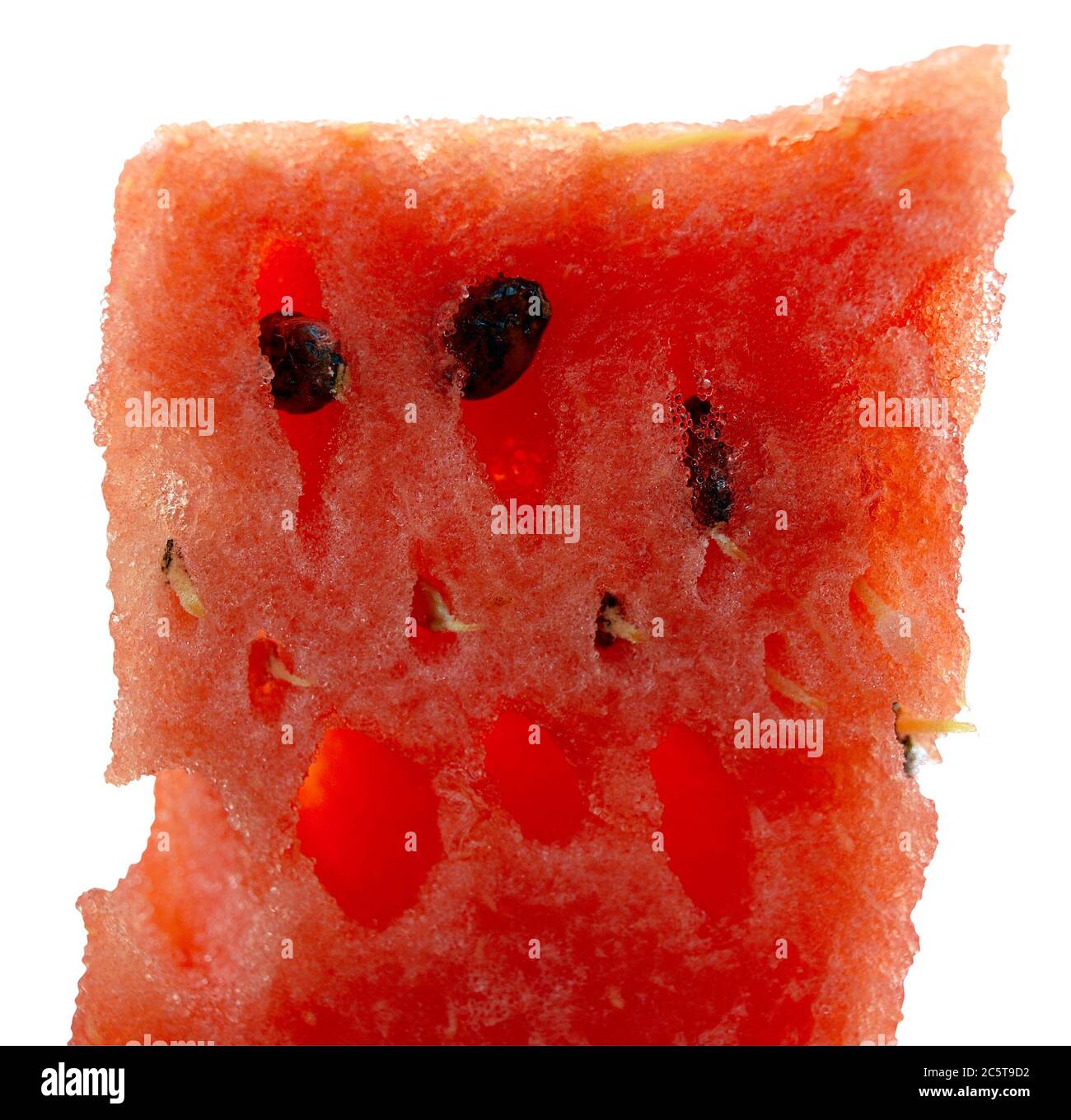 High resolution of watermelon pulp with clipping path isolated over ...