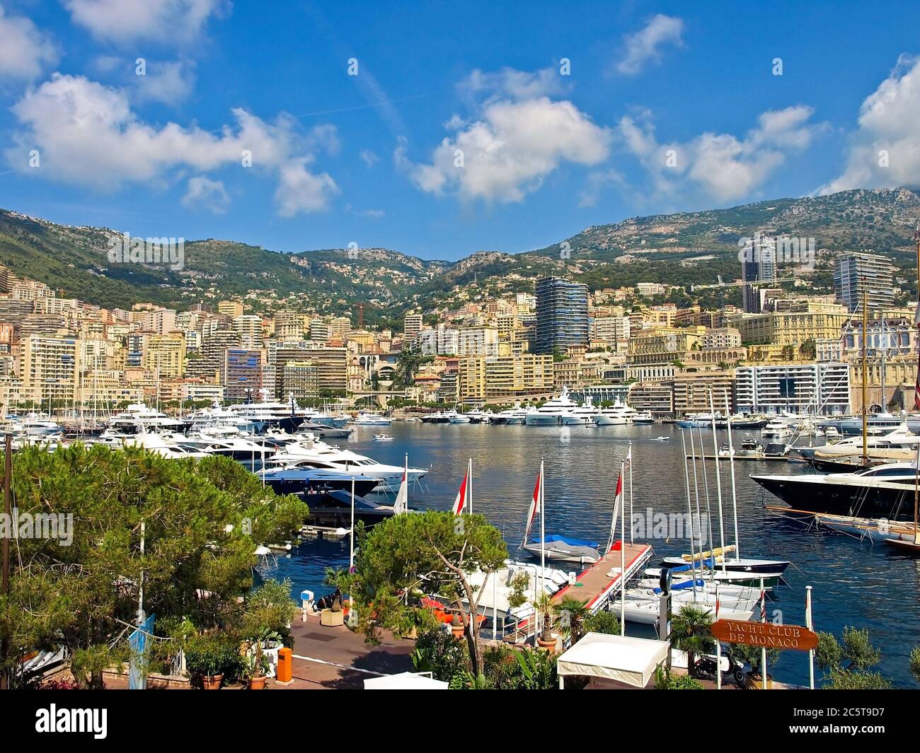 View of the Monte Carlo from Yacht Club de Monaco Stock Photo - Alamy