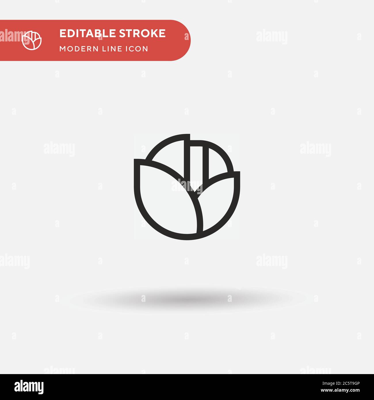 Lettuce Simple vector icon. Illustration symbol design template for web ...