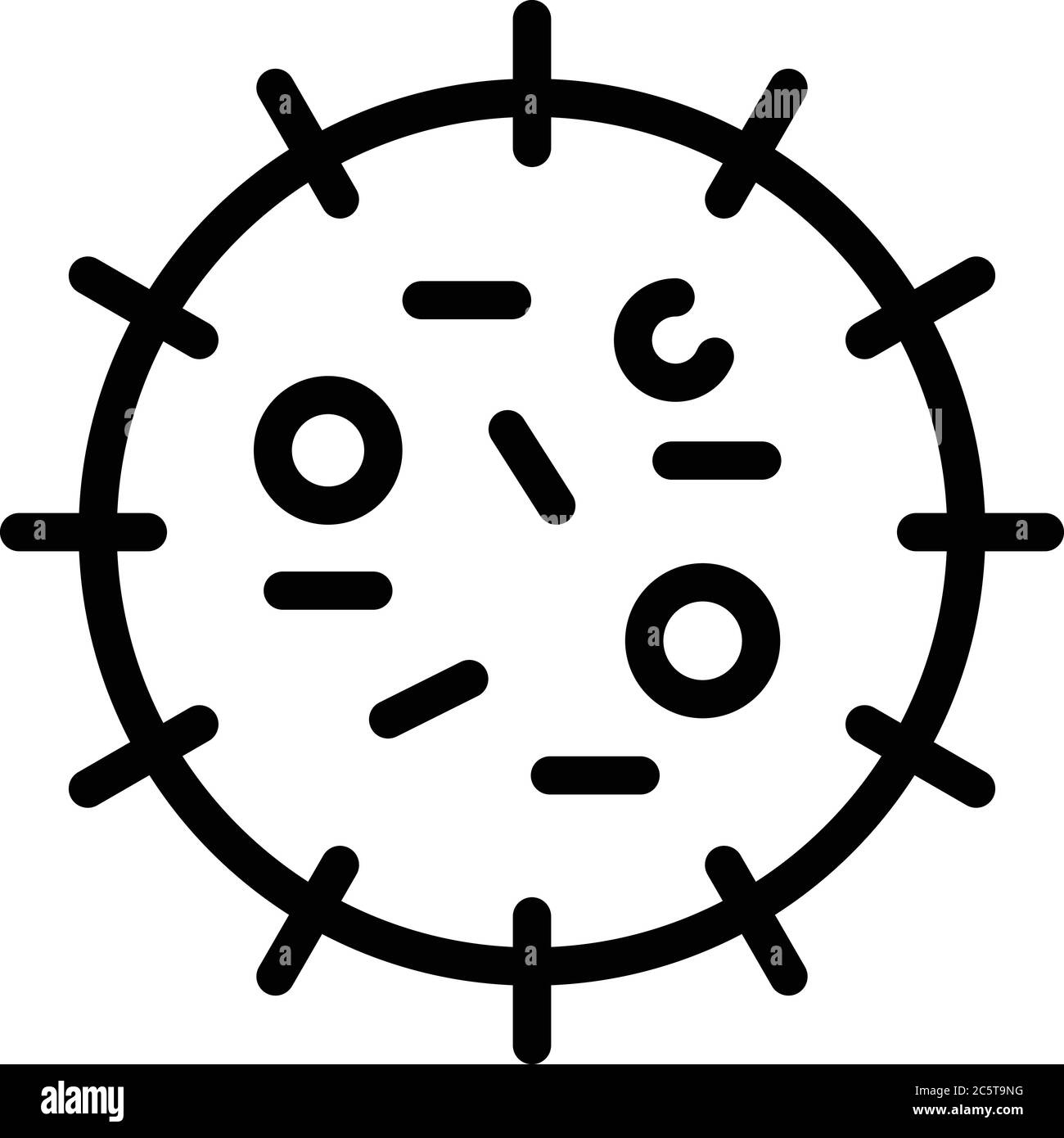 Virus cell icon, outline style Stock Vector Image & Art - Alamy