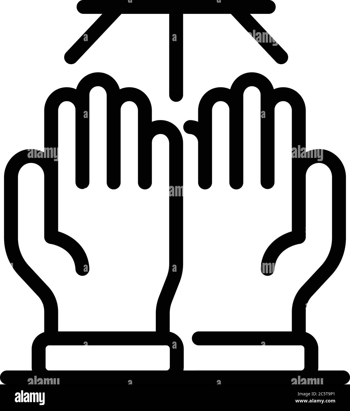 Dry hands icon, outline style Stock Vector Image & Art - Alamy