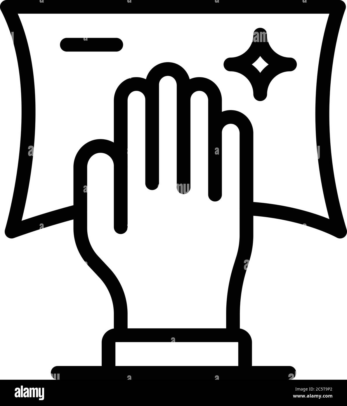 Clear hand icon, outline style Stock Vector Image & Art - Alamy
