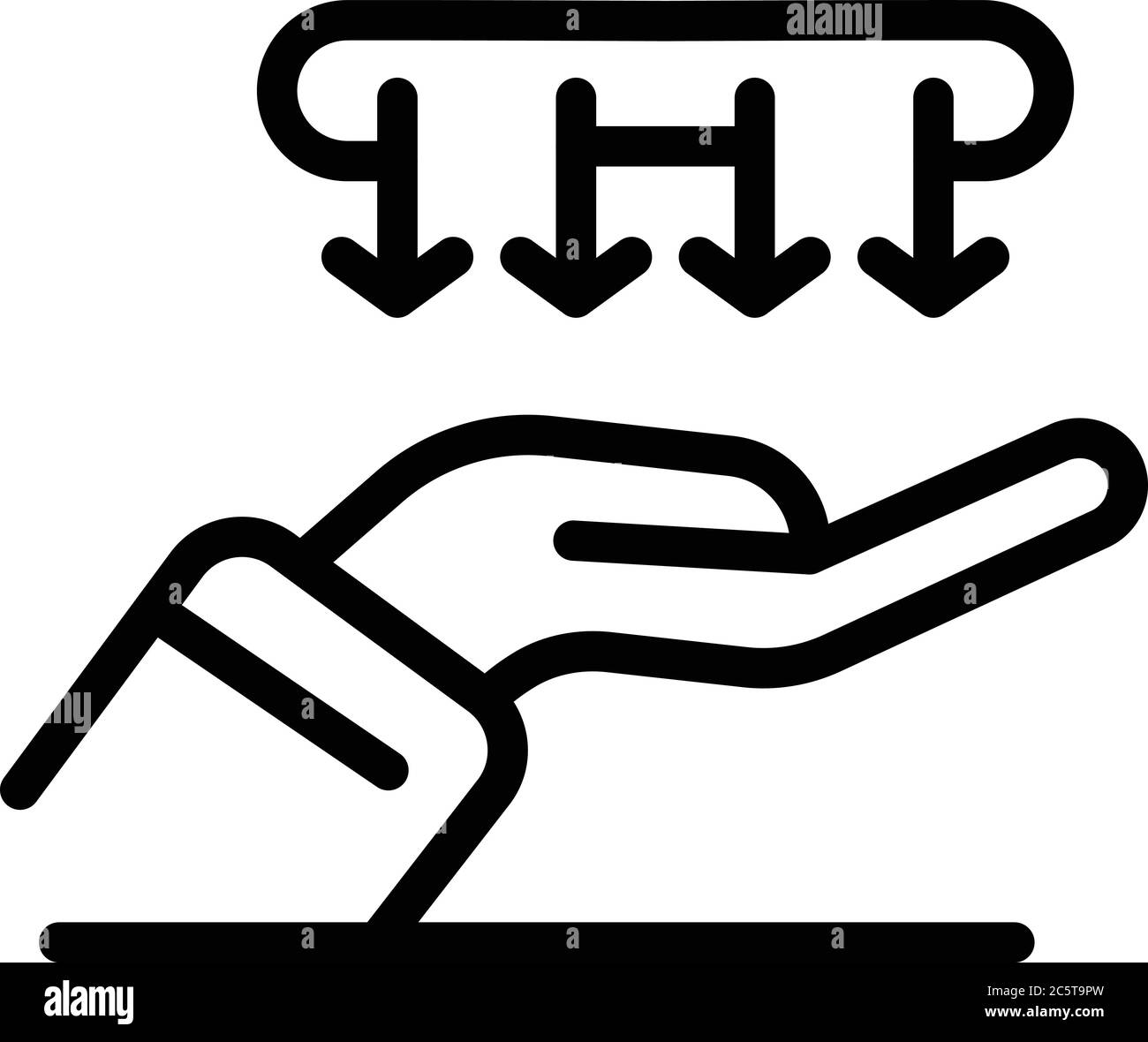 Comb line icon dry Cut Out Stock Images & Pictures - Alamy