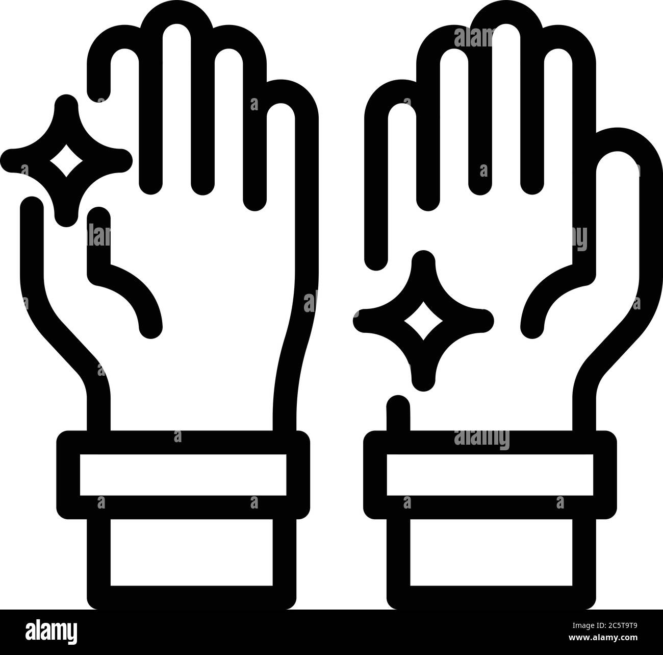 Shiny clean hands icon, outline style Stock Vector Image & Art - Alamy