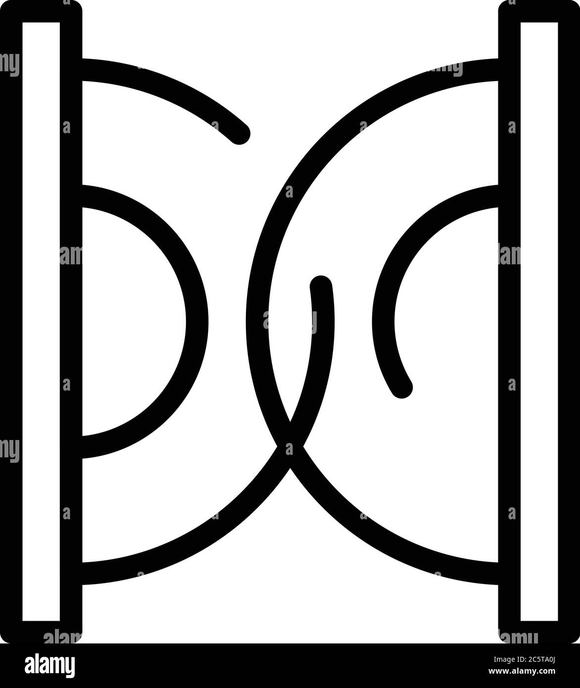 Sound barrier icon outline Stock Vector Images - Alamy