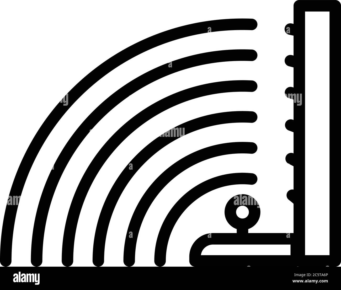 Sound volume waves icon, outline style Stock Vector Image & Art - Alamy