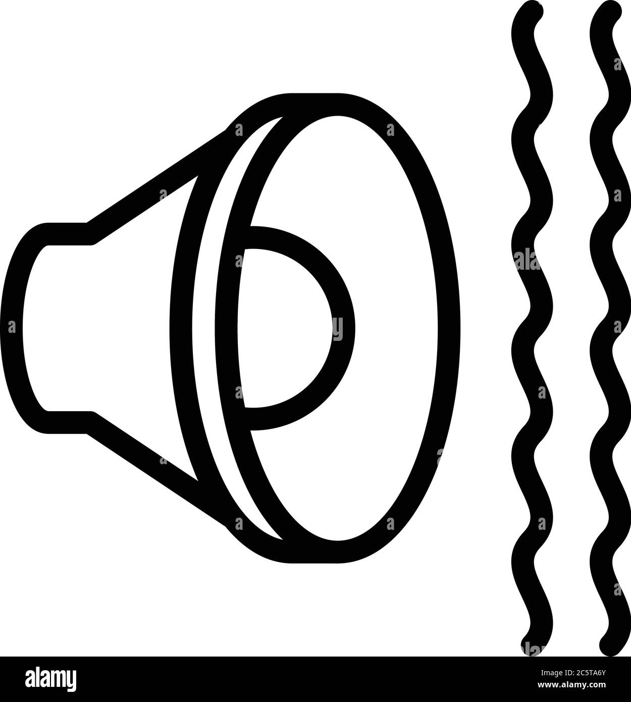 Music sound speaker icon, outline style Stock Vector Image & Art - Alamy