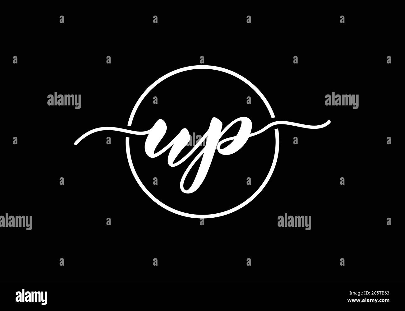 Initial Monogram Letter U P Logo Design Vector Template. UP Letter Logo ...