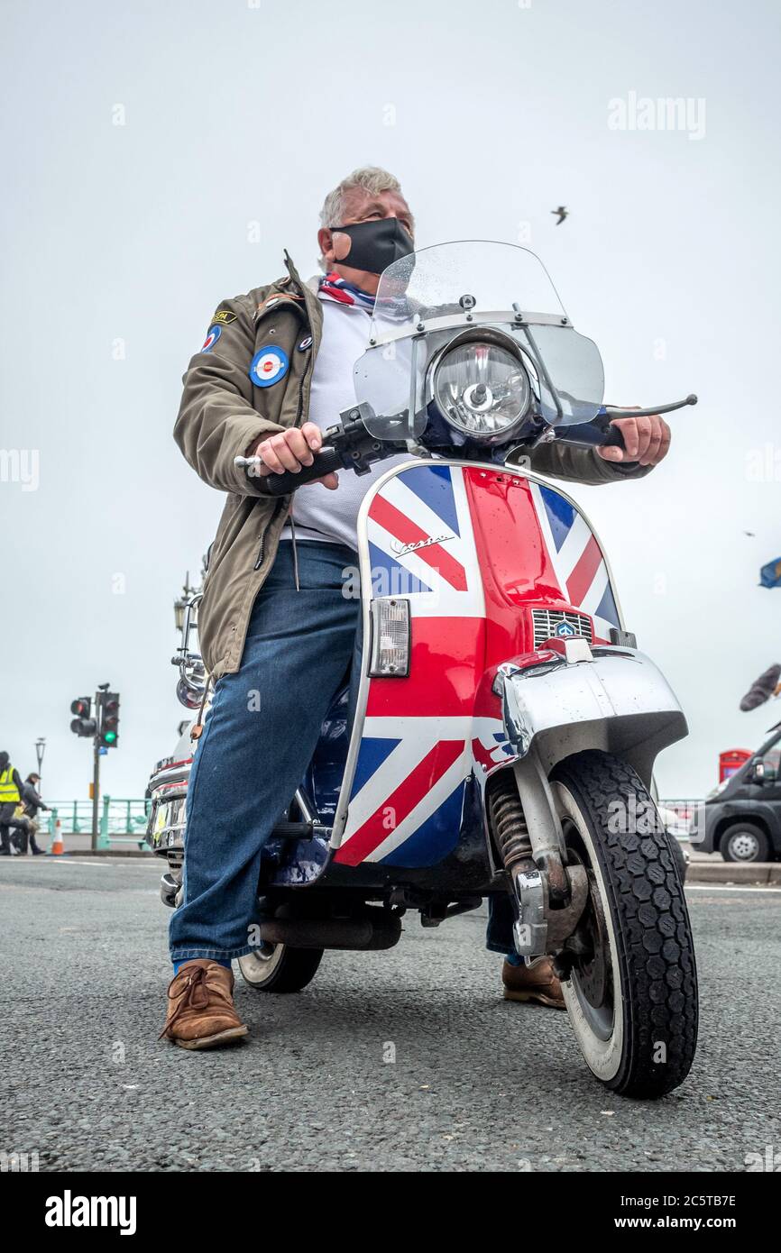 Brighton UK July 4th 2020: The annual Mod Weekender in Brighton ...