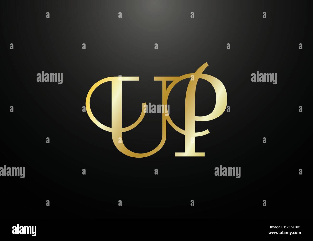 Initial Monogram Letter U P Logo Design Vector Template. UP Letter Logo ...