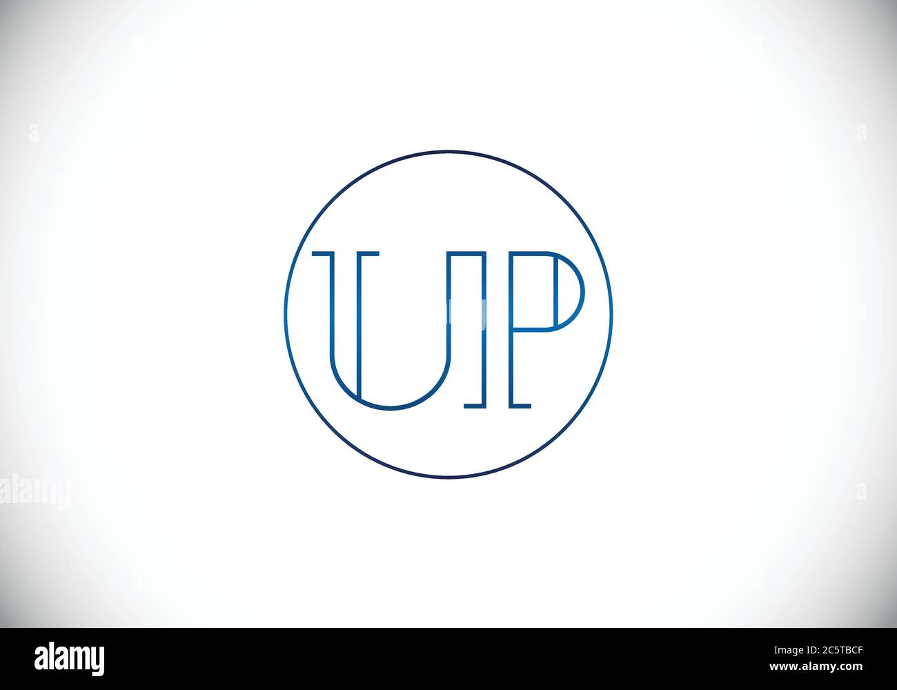 Initial Monogram Letter U P Logo Design Vector Template. UP Letter Logo ...