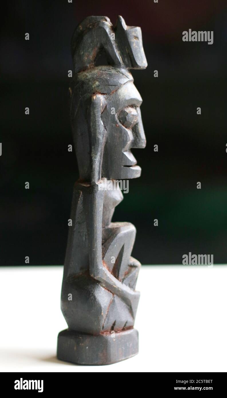 Depok, Indonesia - November 6, 2018: Vintage Asmat Carved Sculpture ...